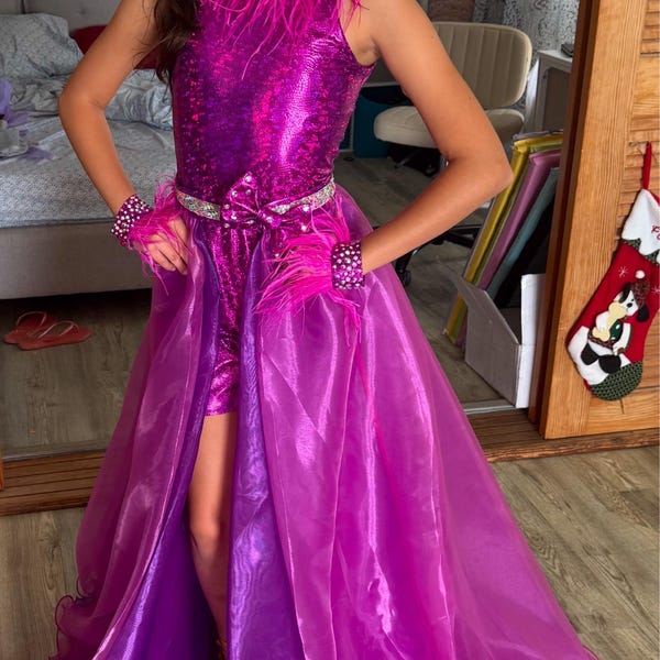 Red White Blue Patriotic Outfit Pageant Girls Unique Sequins Patriotic ...