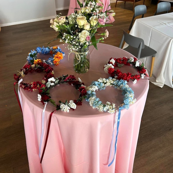 DIY Floral Crown Base- 4 Pack Color Combo- Floral Crown Kit- Blank ...