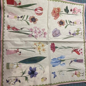 4 Decoupage Paper Napkin of Red Robin & Poppy - Etsy