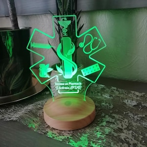 Personalized 3D Illusion LED Lamp, Anniversary Gift for Him or Her ...
