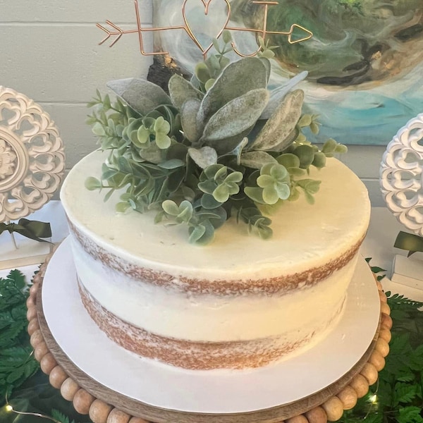 Greenery Cake Topper / Greenery Garland Cake Topper / Wedding Cake ...