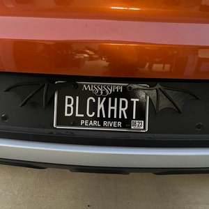 License Plate Bat Wings universal Fit - Etsy
