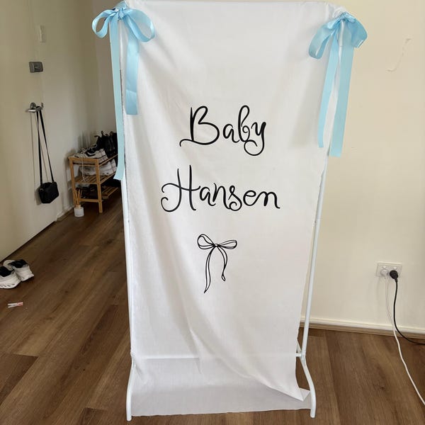 Linen Sign, Iron on Sign, Welcome Sign, Diy Sign, Welcome to Our ...