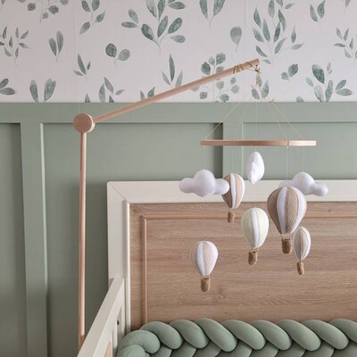 Eco Natural Baby Mobile Hanger From 75х40cm 30x16'' to 110x40cm 43''x16 ...