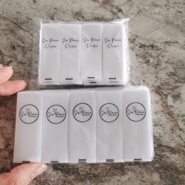 Custom Brand Label - Custom Hem Label - Fold Over Satin Tag - Custom ...