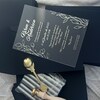 PERSONALİZE Invitation With Stamp, Acrylic Wedding Invitation With Rsvp ...