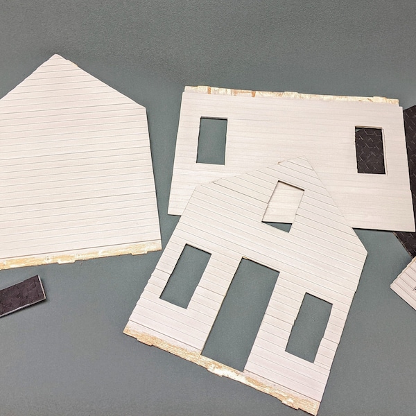 1/2" Wood Lap Siding - Dollhouse Miniature Siding - Etsy
