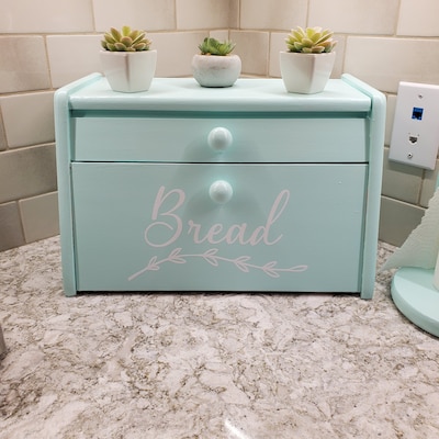 Bread Box Decal Bread Sticker Pantry Decal Bread Decal Wooden Bread Box ...