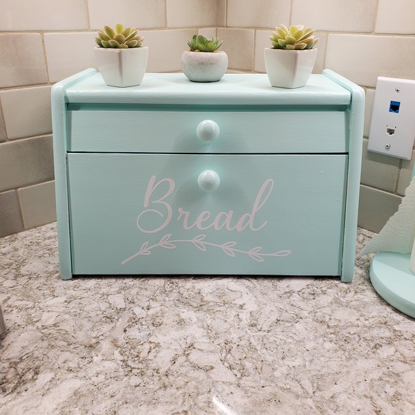 Bread Box Decal Bread Sticker Pantry Decal Bread Decal Wooden Bread Box ...