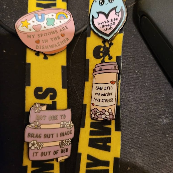 Invisible Illness Club Enamel Pin - Spoonie Gift - Chronic Illness Gift ...