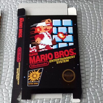 Super Mario Bros Replacement Box, Manual, Dust Cover, Block NTSC or PAL ...
