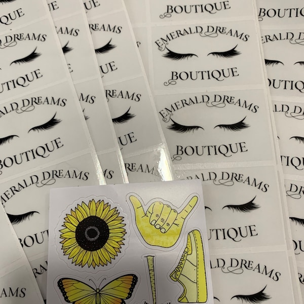 Custom White Ink Clear Stickers, White Ink Transparent Stickers ...