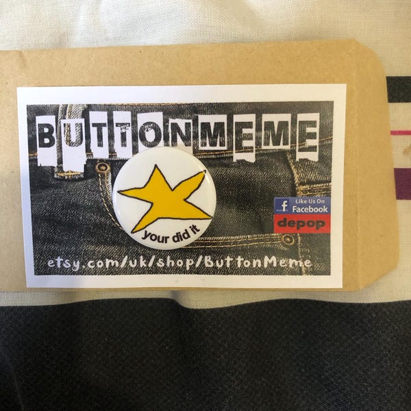 Your Did It 1 Inch Button Badge - Etsy