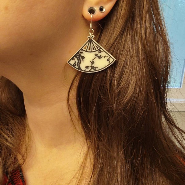 Hanafuda Inspired Earrings | Anime Earrings | DS Earrings | Japanese ...