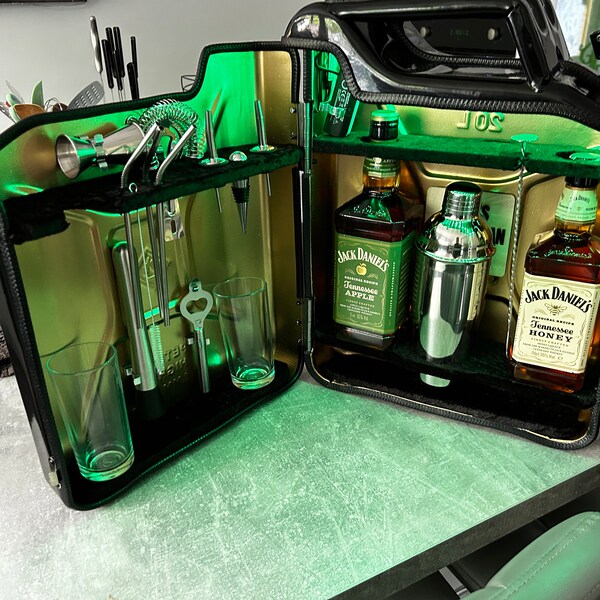 Gas Can Bar, Jerry Can Mini Bar, Gift for Him, Drinking Cabinet ...