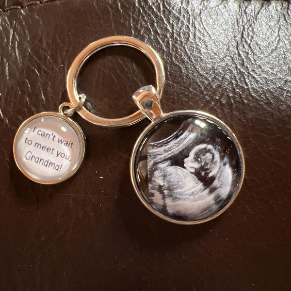 Personalized Ultrasound Photo Keychain, Pregnancy Gifts, Custom Daddy ...
