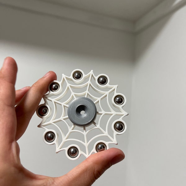 The Galaxy Blue & Yellow Fidget Spinner Spinny Mcspinface - Etsy