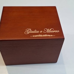 Personalized Wooden Gift Box With Lock & Key , Engraved Wood Jewelry ...