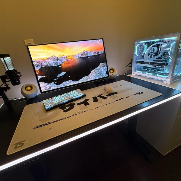 Techsource Mousepad - Topo Black V2 | 900x400/800x300 | Stitched Edges ...