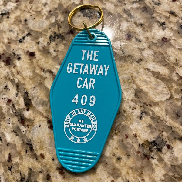 Getaway Car Motel Keychain | Vintage Hotel Tag, Taylor Swift Lyrics - Etsy