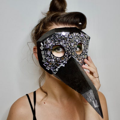 Printable Paper Plague Doctor Mask Spy Vs Spy Bird Mask DIY Foldable ...