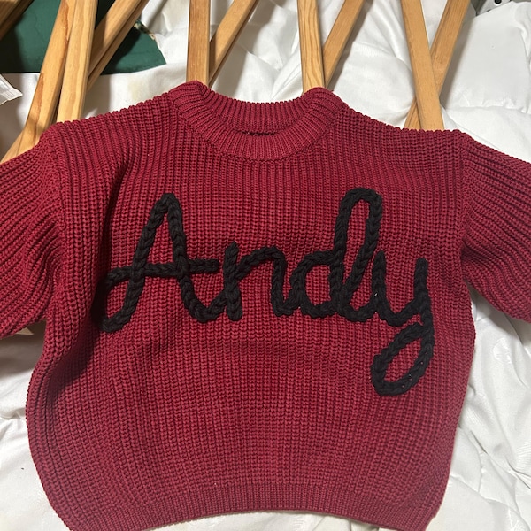 Cute Customized Name Baby Sweaters, Adorable Personalized Hand ...