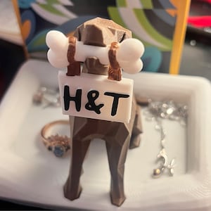 Balloon Animal Dog Ring Holder Unique Ring Stand for Ring Display 3D ...