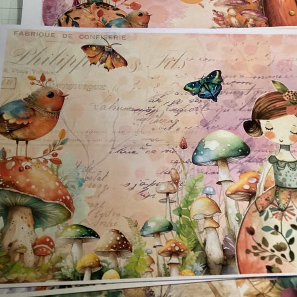 Vintage Fairies Junk Journal Kit Instant Download Digital Scrapbook ...