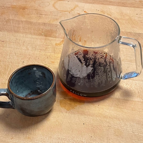 Stoneware One-finger Espresso Mug - Etsy