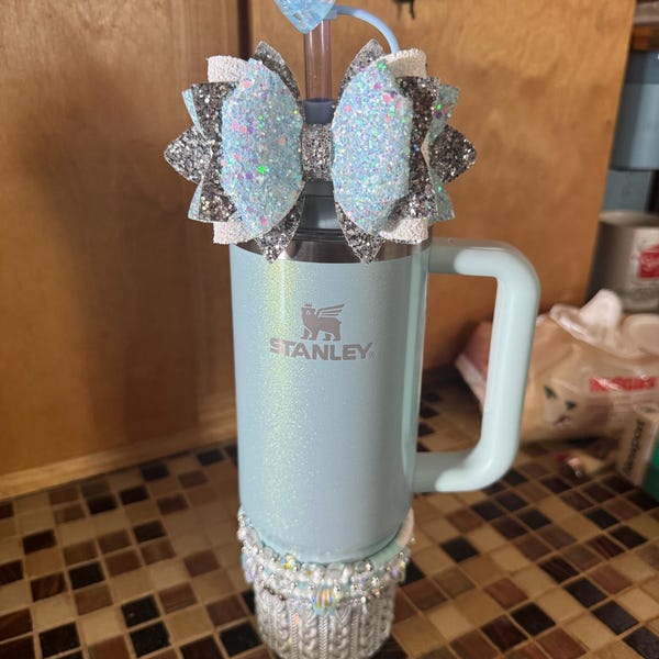 Almond Rose Bracelet Stack for Stanley Tumbler - Neutral Colors - Etsy