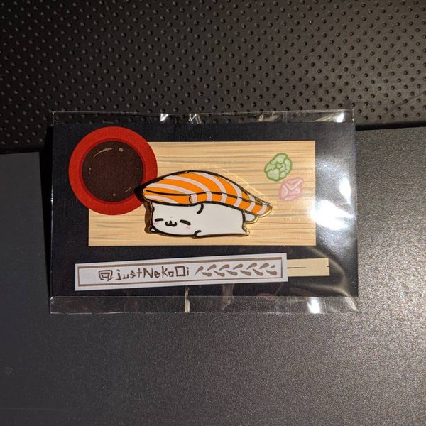 Sushi Cat Mewchi Hard Enamel Pin - Rice Kitty Nigiri 1.25"~1.5" - Etsy