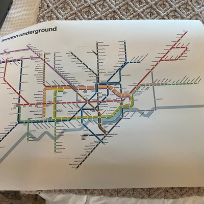 Victoria Line / London Underground / Tube Map / Minimal Poster - Etsy