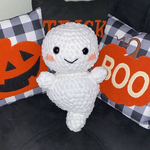 Boo the Ghost Crochet Plushie Pattern - Etsy