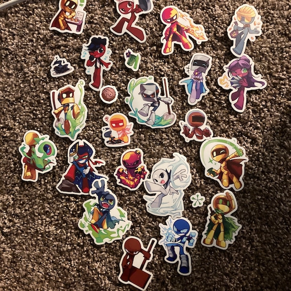 Gildedguy Sticker Sheet - Clear / Die Cut / All Characters - Etsy