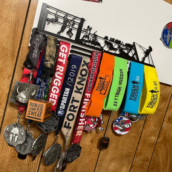 Obstacle Course - Allied Medal Hanger Holder Display Rack - Etsy