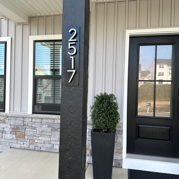 Classic Oval Double-sided Hanging Address Plaque, ONE Line Hanging ...