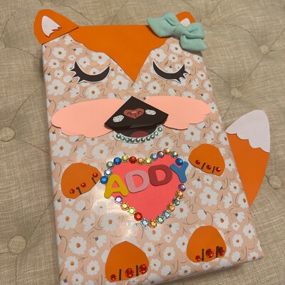 Fox Valentine Box Printable Decor Kit 3D Nose, Eye Options, 3D Bow ...
