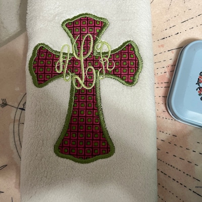 Cross Applique Machine Embroidery Design 4 Sizes - Etsy