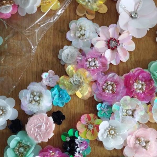 Blue Gradient Satin Fabric 1 Meter Gradual Color Change Cloth Sewing ...