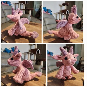 Cato the Dragon Snuggler/lovey Amigurumi Crochet Pattern - Etsy
