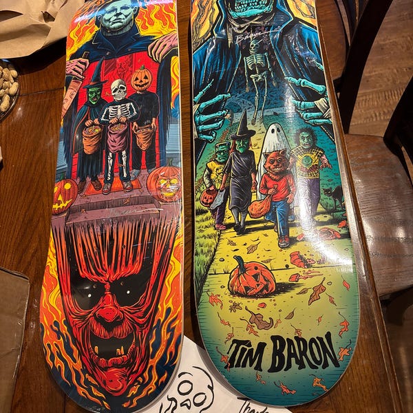 Techne Skateboards Greek Mythology Pandora’s Box of Horror 12”x24 ...