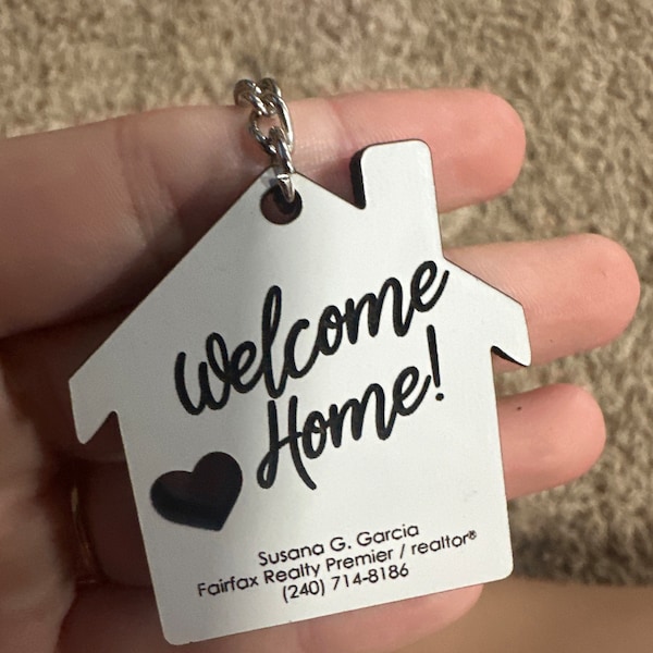 BULK - Welcome Home Keychain Closing Gift - Etsy