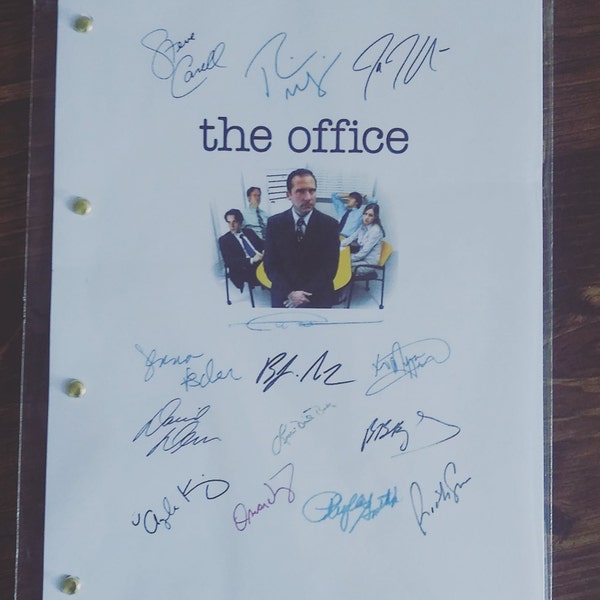 The Office US TV Show Pilot Script Screenplay With Signatures ...