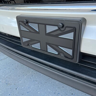 Rock on Skeleton Hand License Plate, High Quality Black Carbon Steel ...