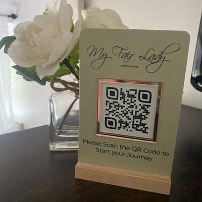 Mini QR Display Sign - Etsy UK