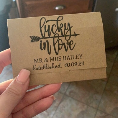 Scratch Card Holder. Wedding Favour Idea. Lottery Ticket Wallet ...