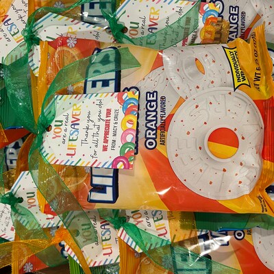 You Are a Real Lifesaver Tags , Thanks for All You Do Gift Tags for ...