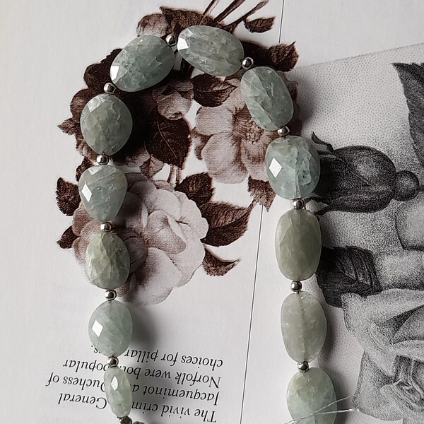 Grapholite Smooth Tumble Shape Gemstone Beads Strand 4" Inch Strand ...