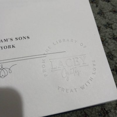 Library Book Embosser Custom Initials Monogram Ex Libris This Book ...