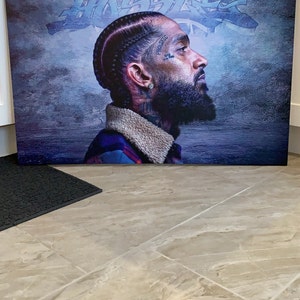 Nipsey Hussle in Blue Suit With Car in Los Angeles / Hollywood. A Great ...